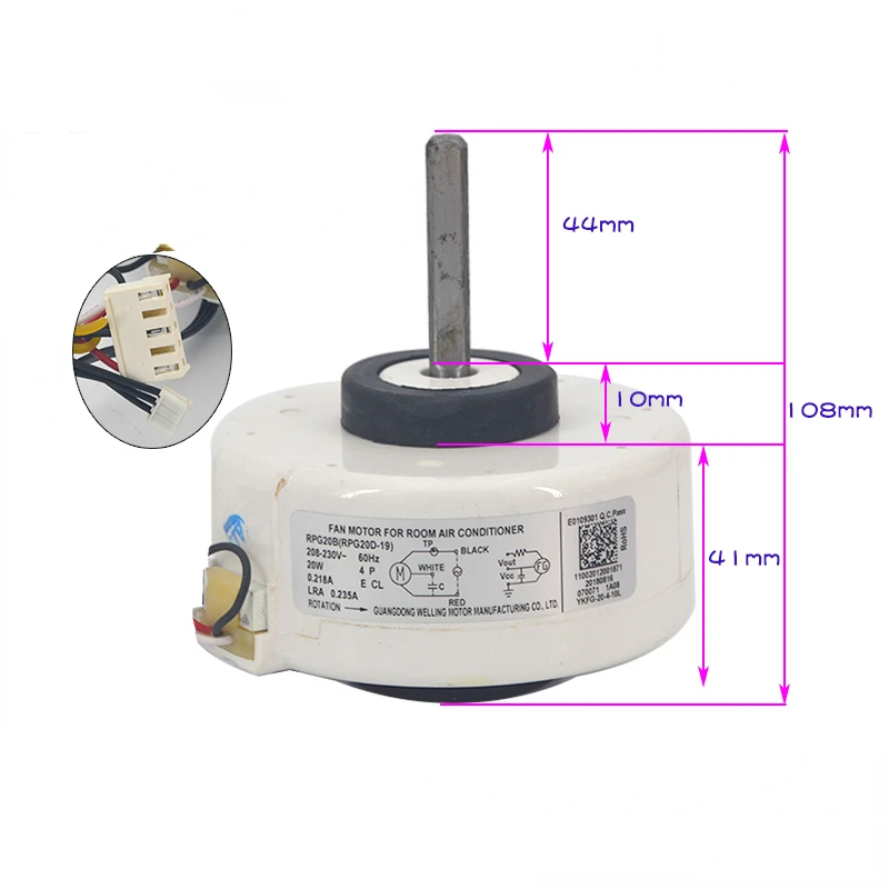 20W RPG20B RPG20D 19 New Original Indoor Air Conditioner Fan Motor ...