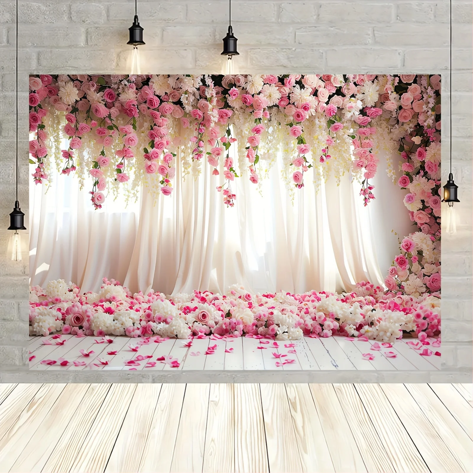 Pink-Flower-Photography-Background-Wedding-Flower-Background-Birthday ...