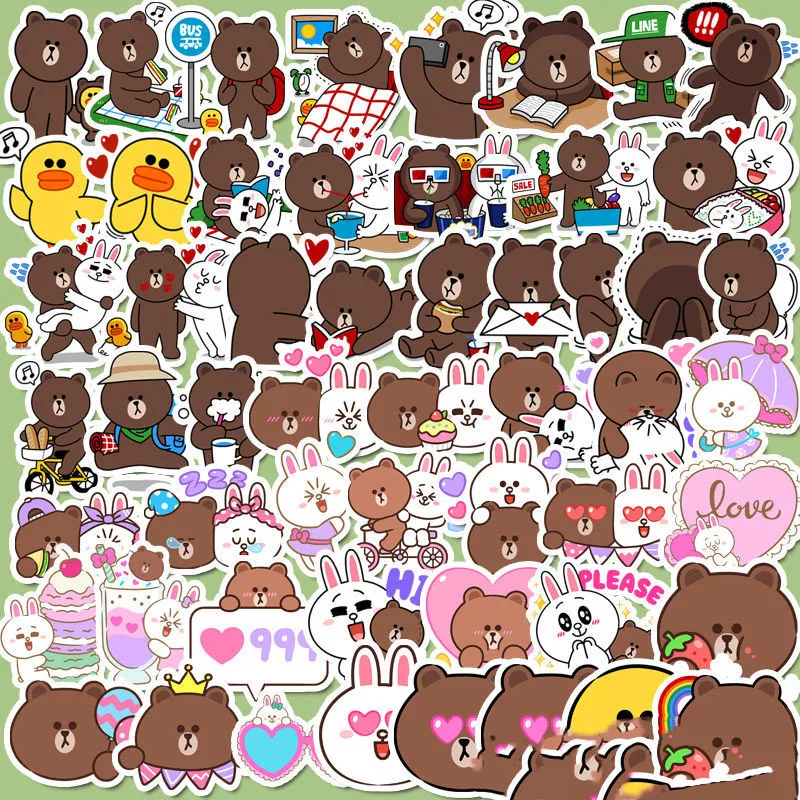 Sticker Line Bear