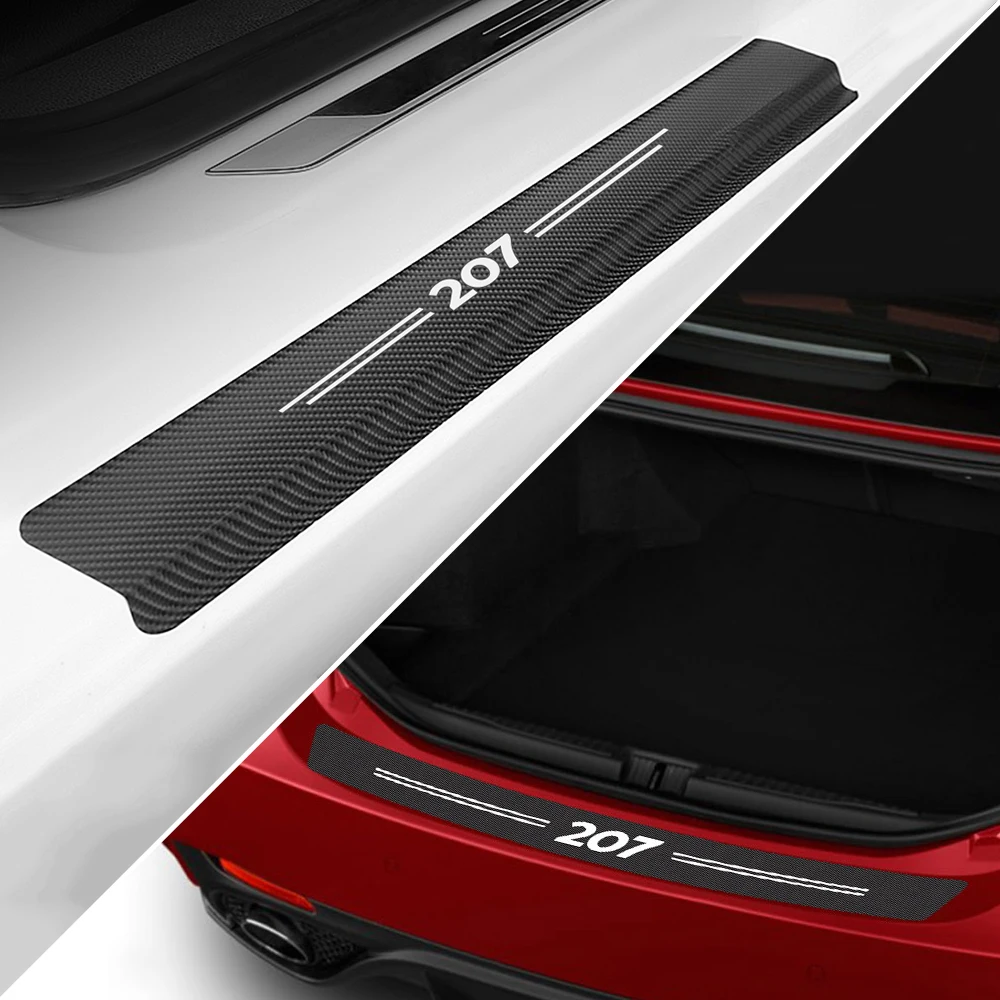 5PCS-Car-Styling-Trunk-Rear-Bumper-Stickers-Door-Sill-Threshold-Decals ...