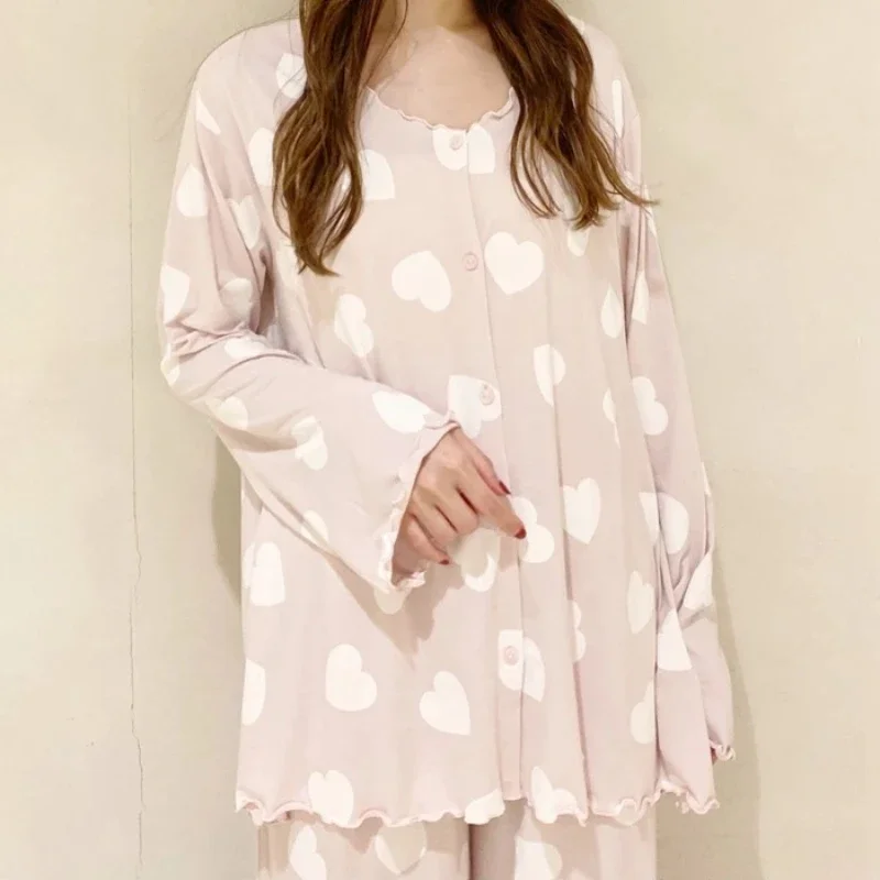 Nachtkleding-Dames-Kledij-Vrouwen-Pyjama-Broek-Met-Lange-Mouwen ...