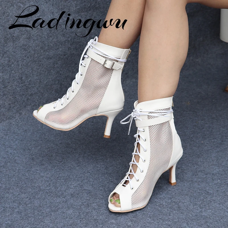 Ladingwu-Rubber-Sole-Dance-Shoes-Women-Latin-Dance-Shoes-Wedding-Shoes ...
