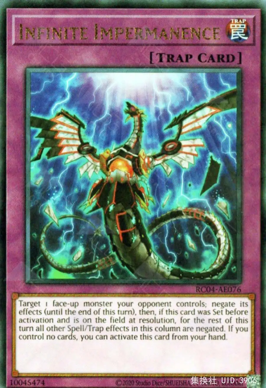 Yu-Gi-Oh-Konami-Yugioh-Asian-English-Infinite-Impermanence-RC04-AE076 ...