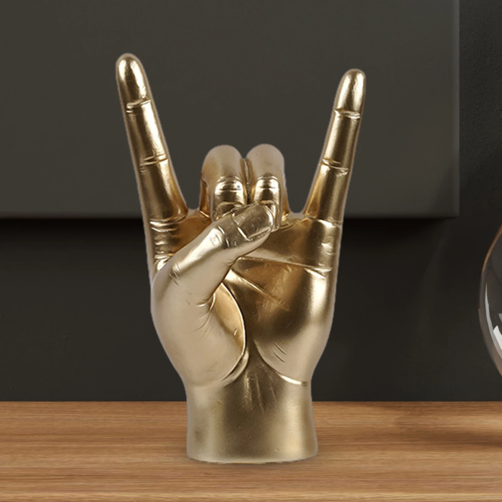 Rock-Hand-Gesture-Statue-Desk-Collection-Decorative-Art-Resin-Craft ...