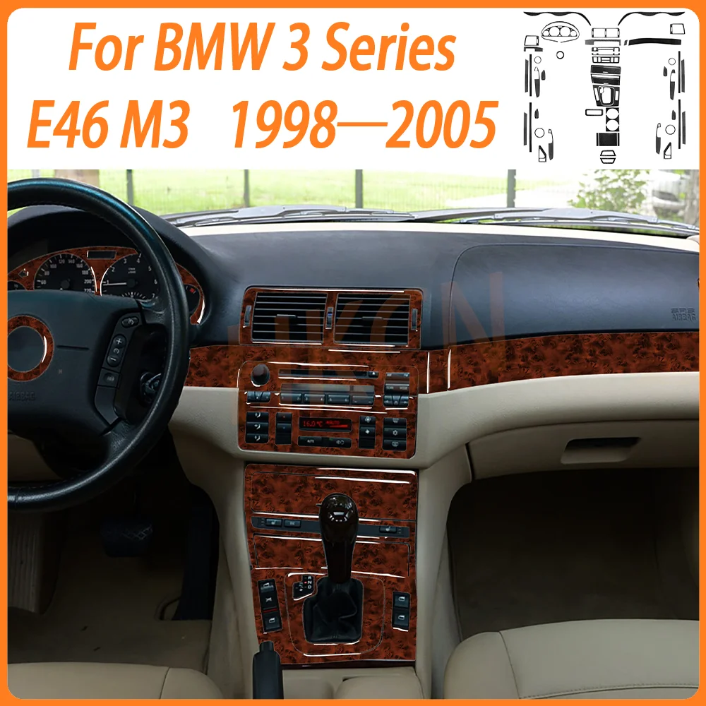 Car Interior Accessories Door Armrest AC CD Button Frame Console Gear ...