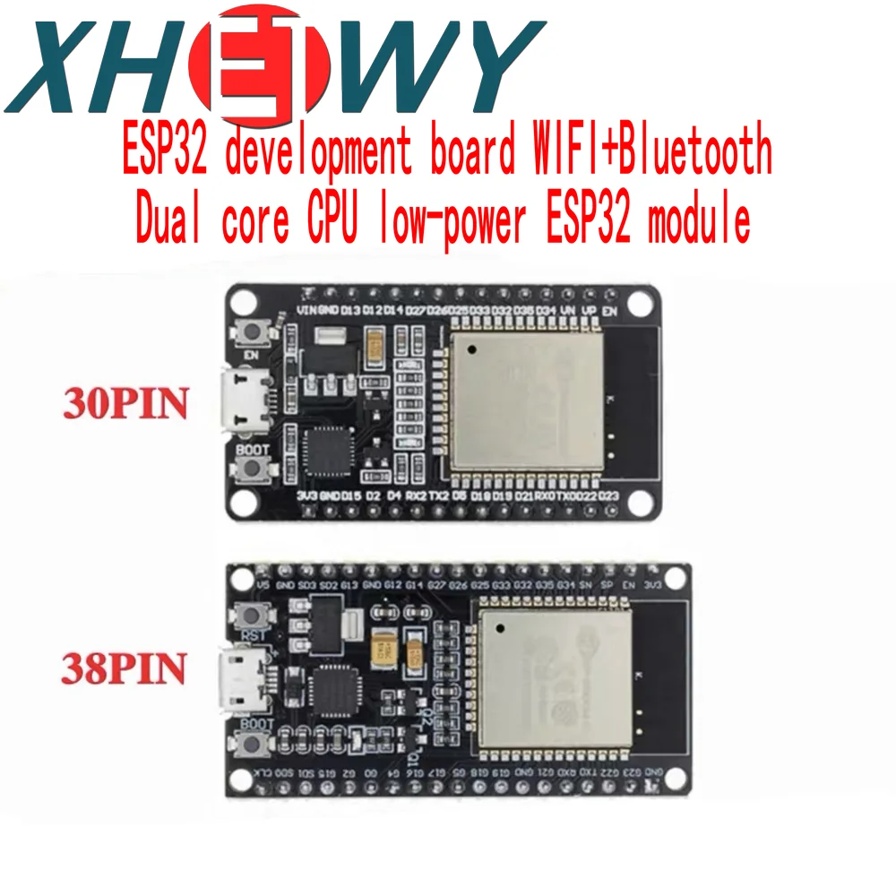 1PCS-ESP-32-Development-Board-WIFI-Bluetooth-2-in-1-Dual-Core-CPU-Low ...