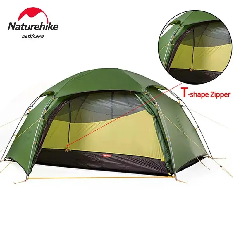 Naturehike-Cloud-Peak-2-People-Tent-T-type-Zipper-Camping-Tent-20D ...
