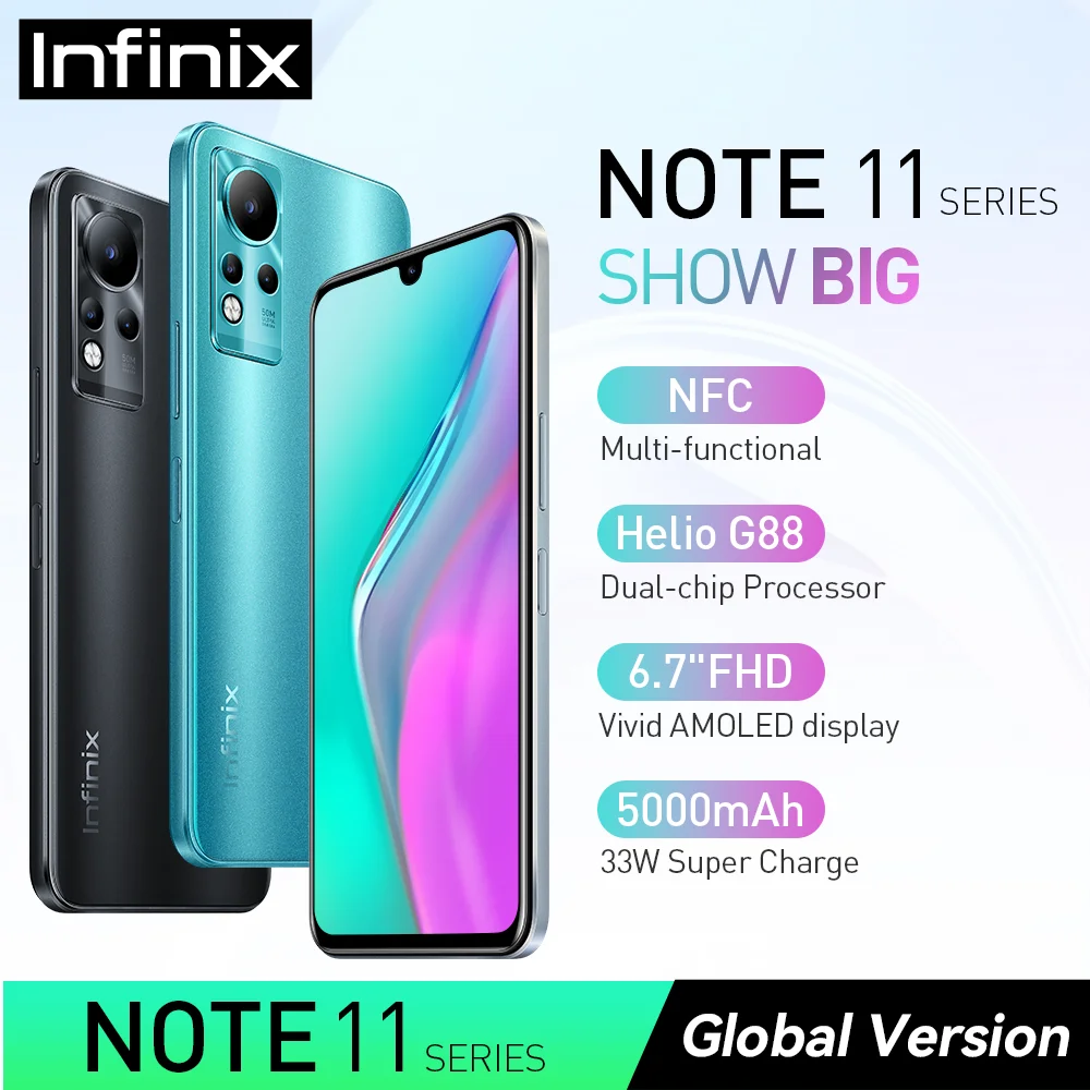 infinix-NOTE-11-Smartphone-MediaTek-Helio-G88-Dual-Chip-Processor-6-7 ...