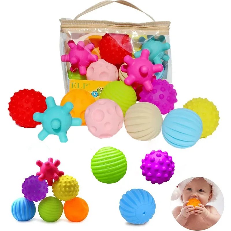 Baby-Toy-Sensory-Balls-for-Children-Textured-Hands-Touch-Ball-Soft ...