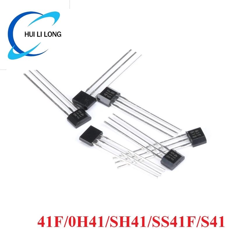 100pcs/5pcs 41F/ 0H41 / SH41 / SS41F/ S41 Bipolar Hall Element Sensor ...