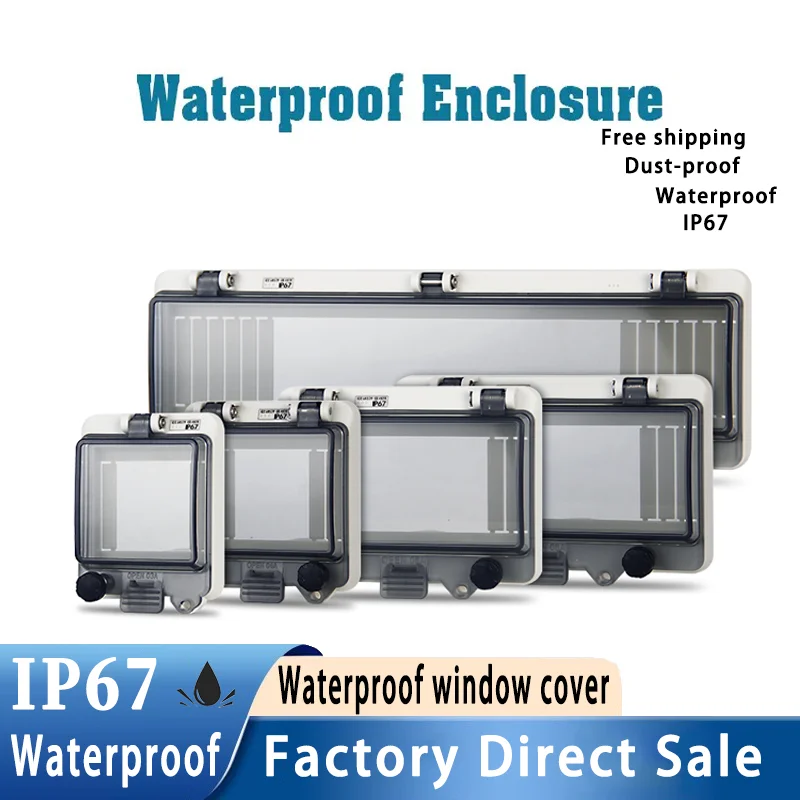 Transparent IP67 Protection Electric Junction Box Panel Cover ...