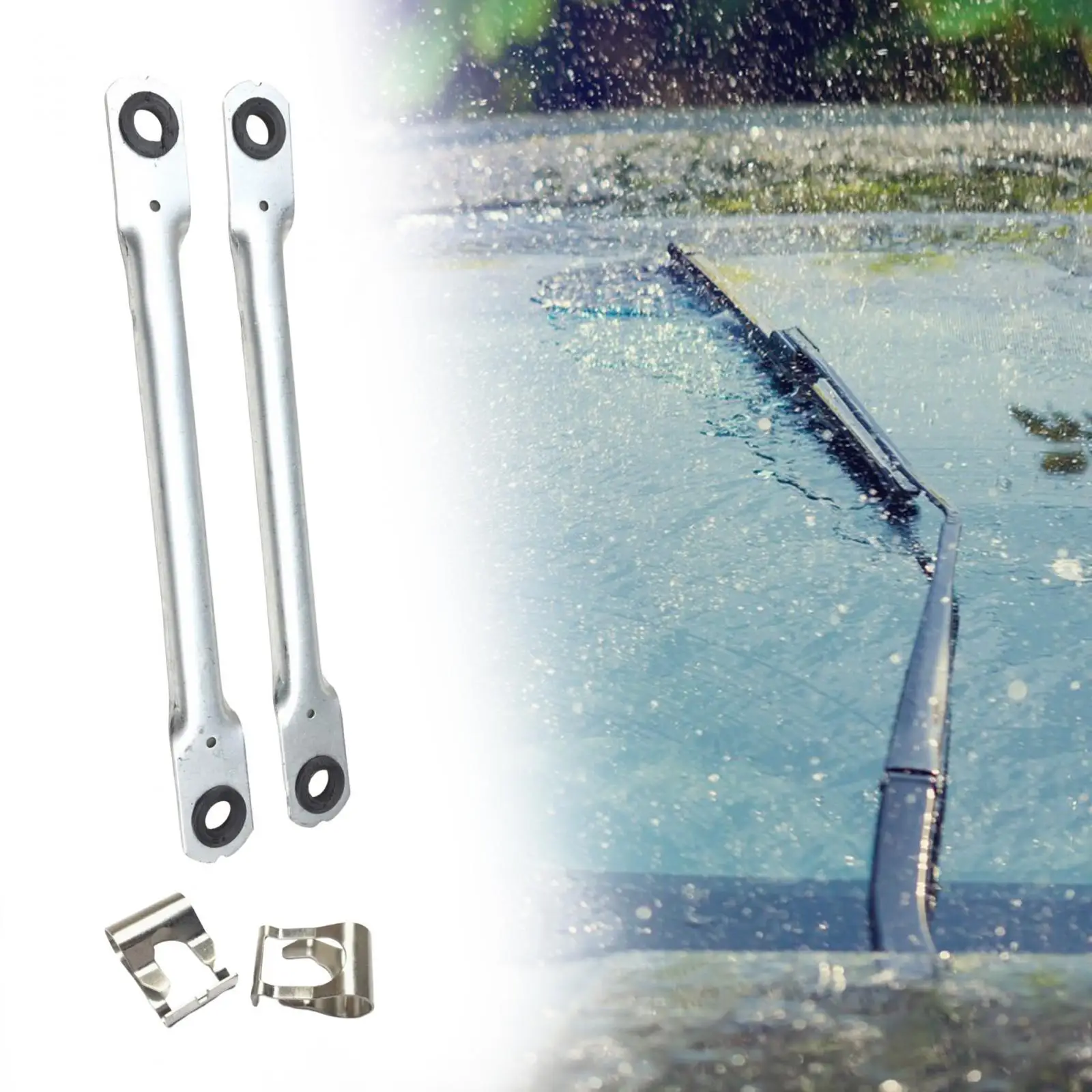 Windshield-Wiper-Linkage-Rod-with-Repair-Clip-Durable-Replaces-Premium ...