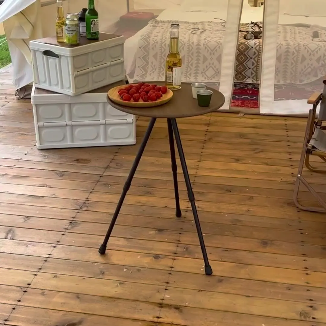 Outdoor-Triangular-Folding-Table-Portable-Easy-To-Store-Round-Table ...