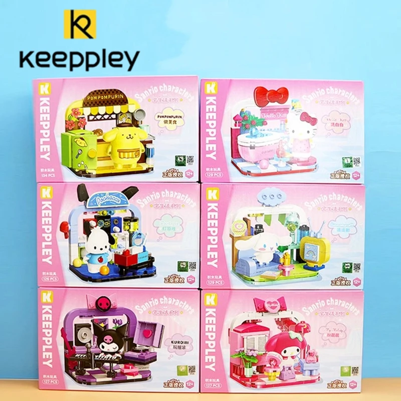 Keeppley-Sanrio-building-block-house-life-series-HelloKitty-mymelody ...