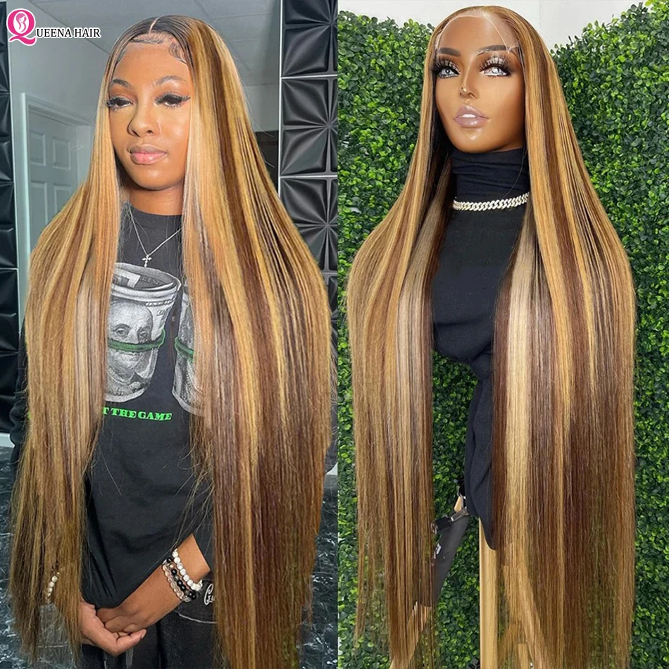 Highlight-P4-27-Wig-Human-Hair-13x6-HD-Lace-Frontal-Wig-Ombre-Honey ...