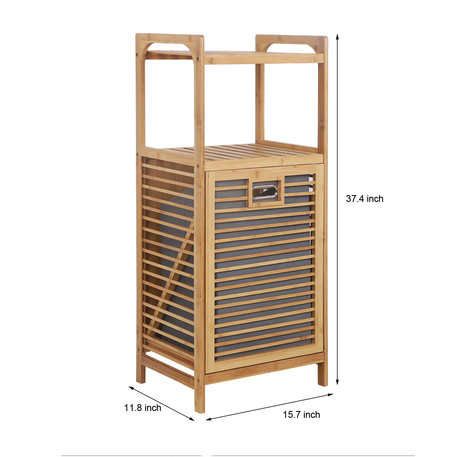 Bamboo Laundry Basket For Household Goods/Simple Storage On Laundry ...
