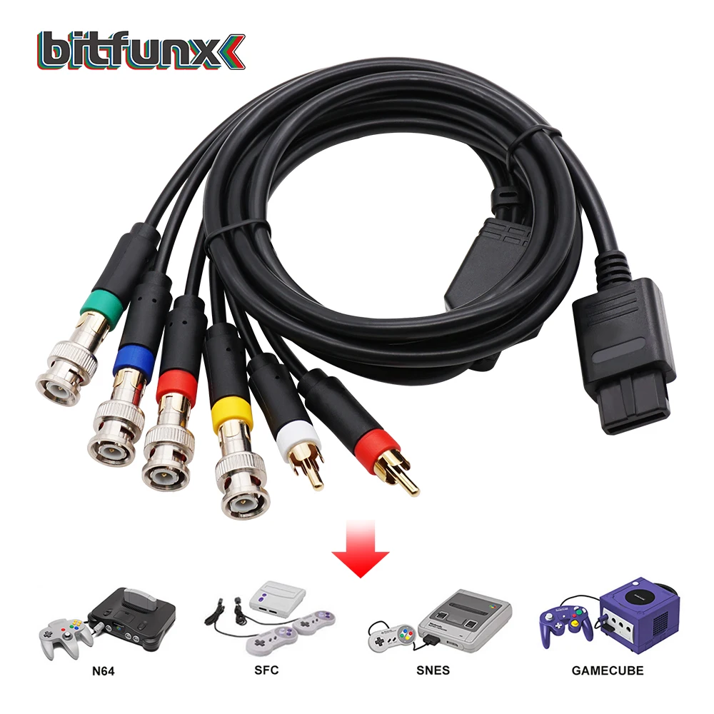 BitFunx-RGBS-Cable-For-N64-Nintendo-64-SFC-SNES-NGC-Video-Consoles ...
