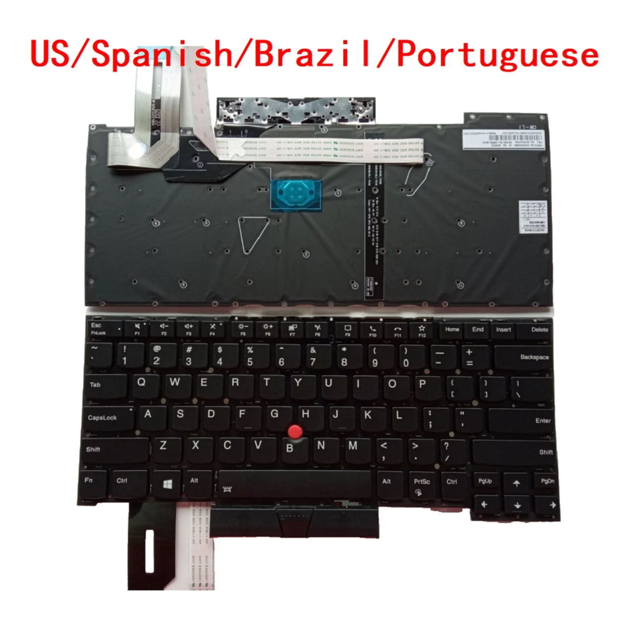New-US-Spanish-Brazil-Portuguese-Laptop-Backlit-Keyboard-For-Lenovo ...