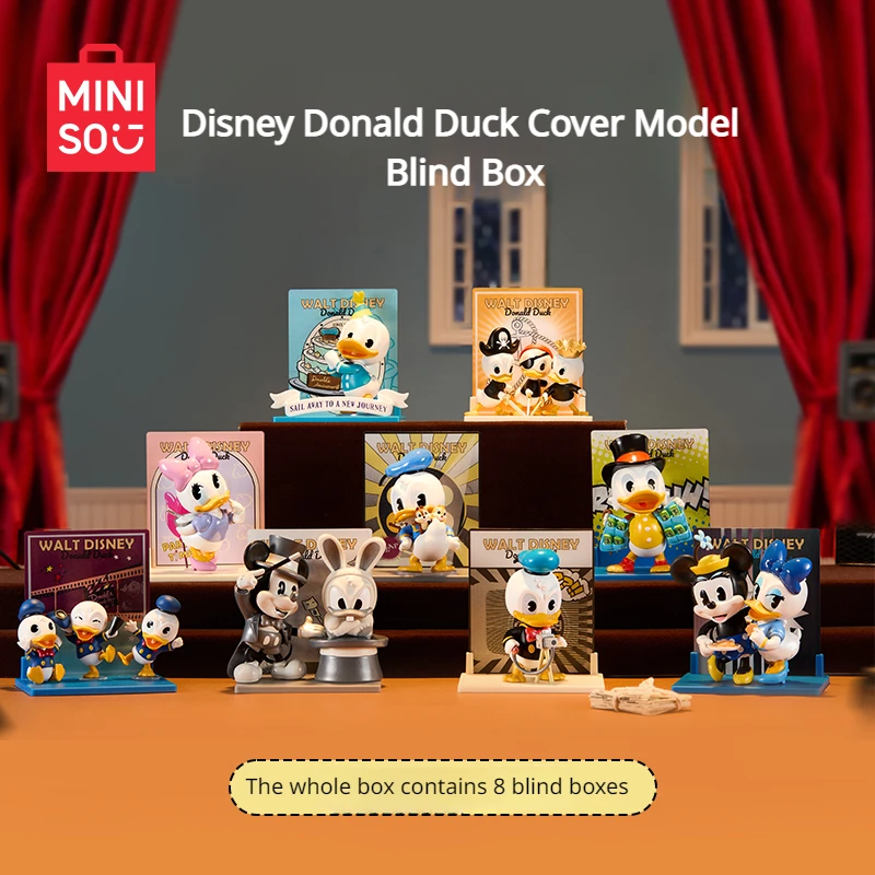MINISO-Blind-Box-Disney-Pato-Donald-cubierta-modelo-90-aniversario ...