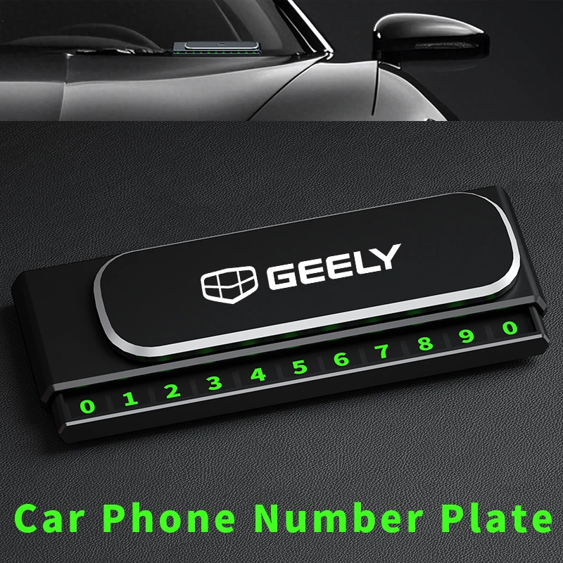Car Temporary Parking Card Phone Number For Geely Vehicle-mounted phone ...