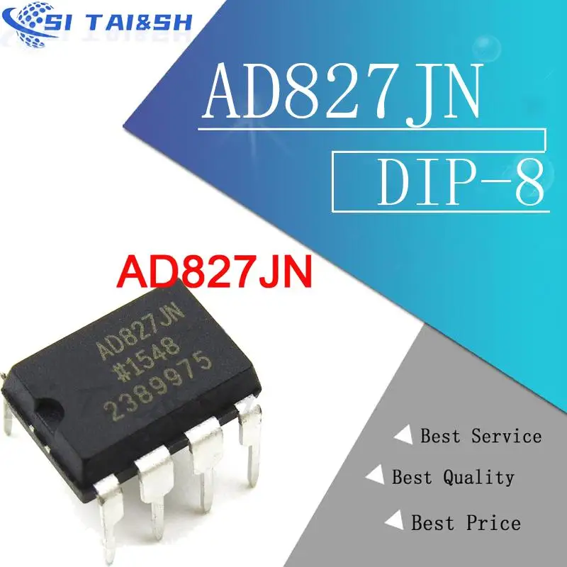 Amplificador de febre duplo, 2 peças, ad827, ad827jn, ad827moderz dip 8 ...