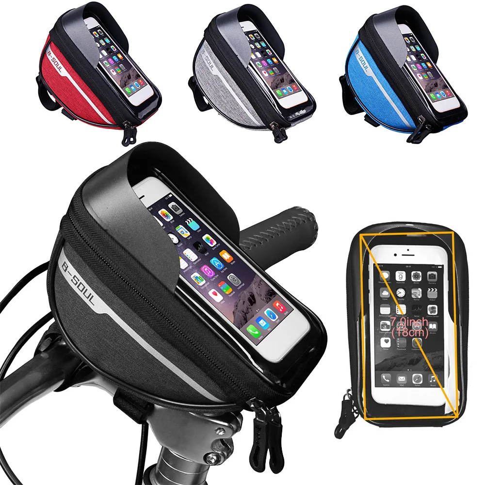 Bicycle-Frame-Front-Top-Tube-Bike-Bag-Handlebar-Cell-Mobile-Phone-Bag ...