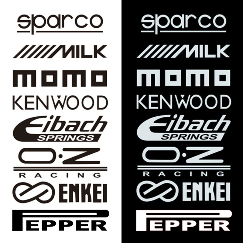 Car Racing Logo Stickers