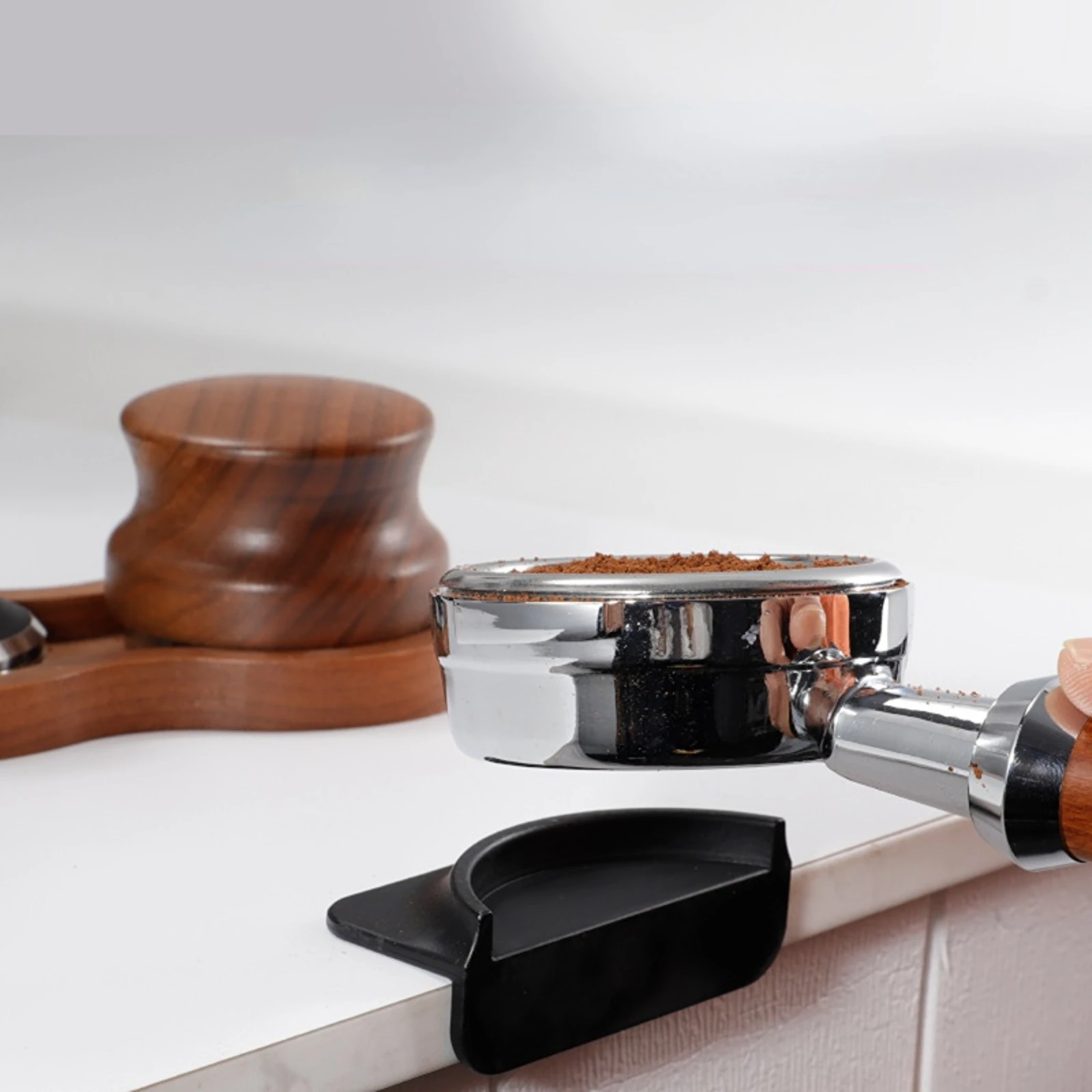 Coffee-Tamper-Mat-Non-Slip-Corner-Design-Protect-Desk-Powder-Tamper-Pad ...