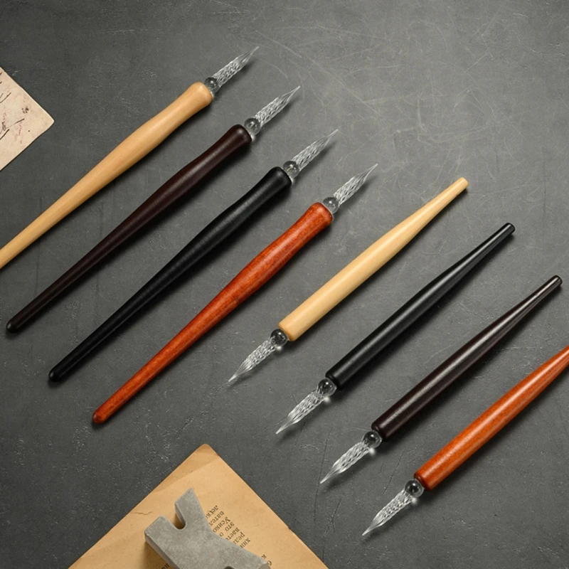 18-colors-Handmade-Glass-Dip-Pen-High-Borosilicate-Glass-Elegant ...