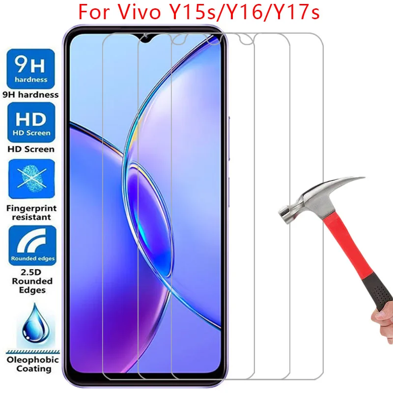 screen protector for vivo y15s y16 y17s protective tempered glass on ...