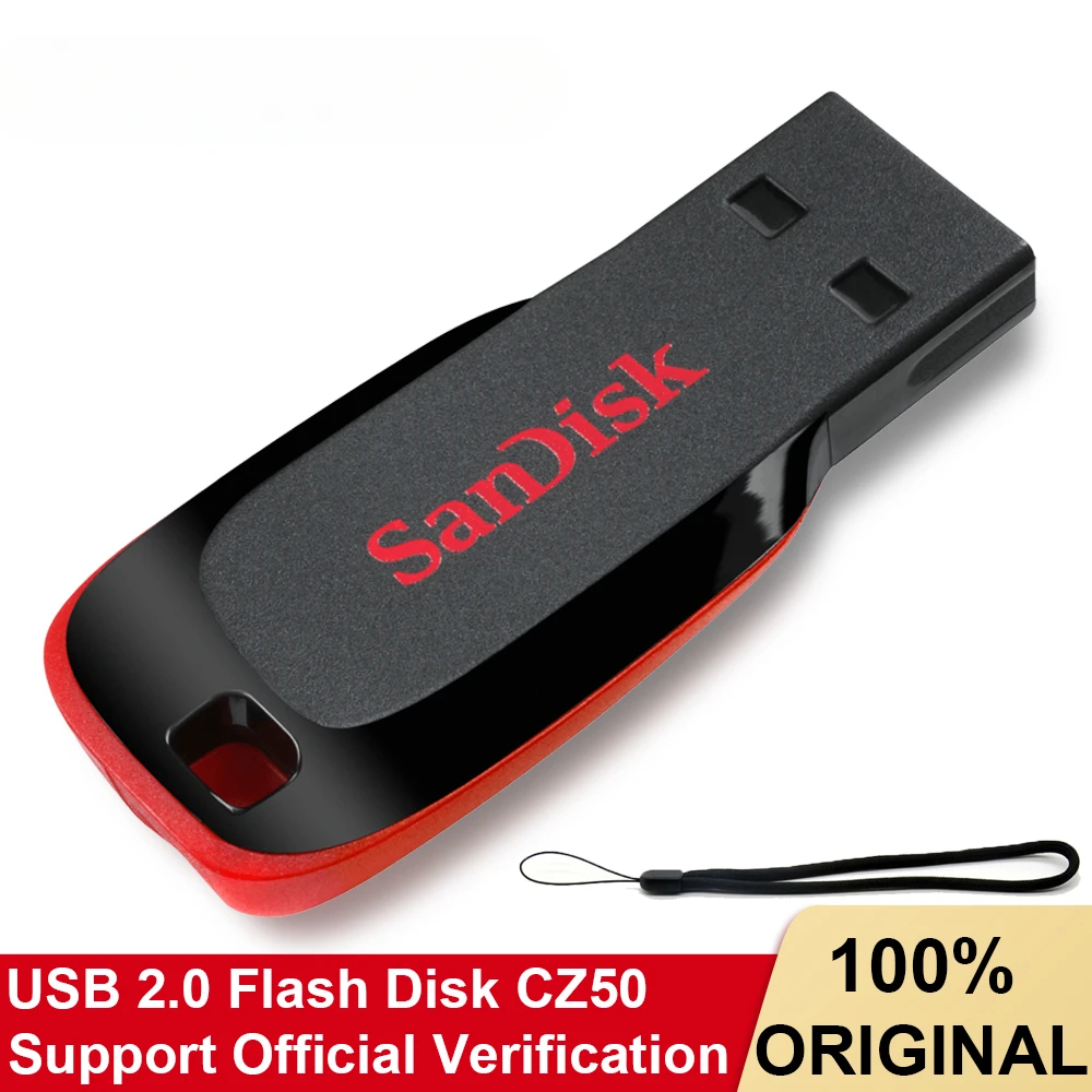 SanDisk-USB-2-0-Flash-Drive-Cruzer-Blade-128GB-64GB-32GB-16GB-Memory ...