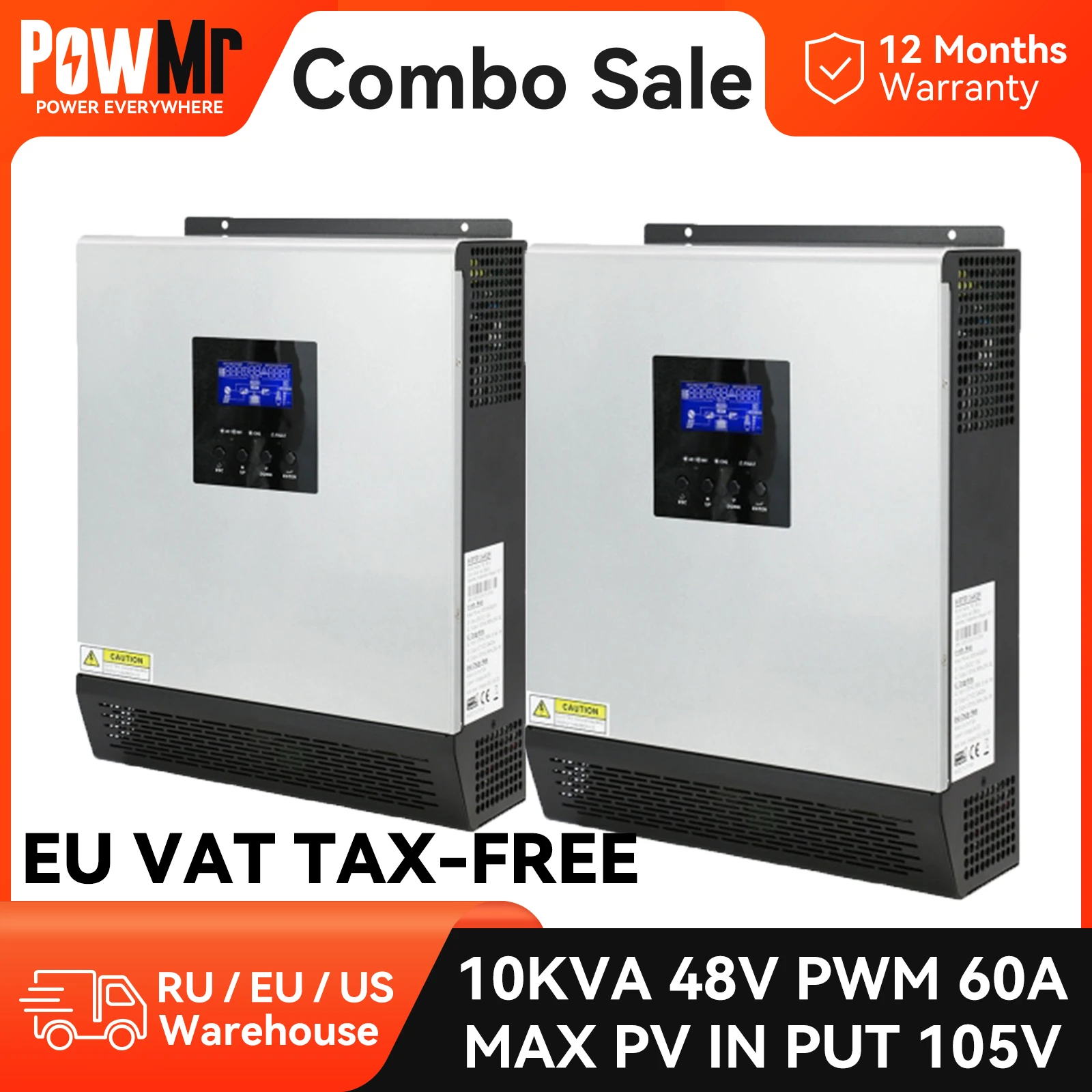 10KVA 8KW Hybrid Solar Inverter 48V Off Grid 230V 60A Pure Sine Wave ...