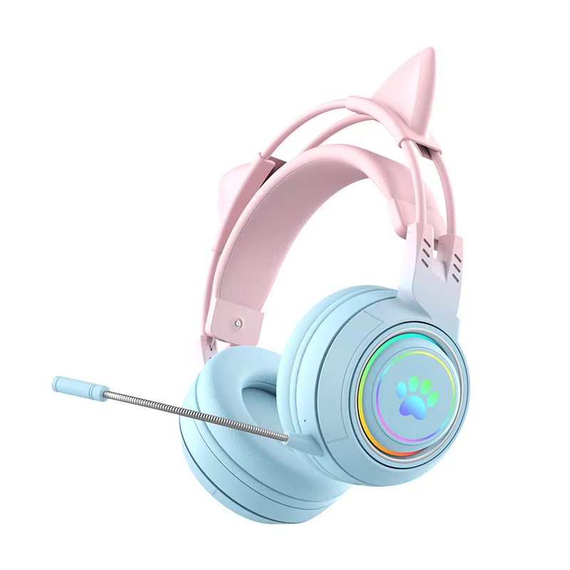 Cute-Antlers-Cat-Ear-Wireless-Bluetooth-Headphone-Gamer-Earphone-Gaming ...