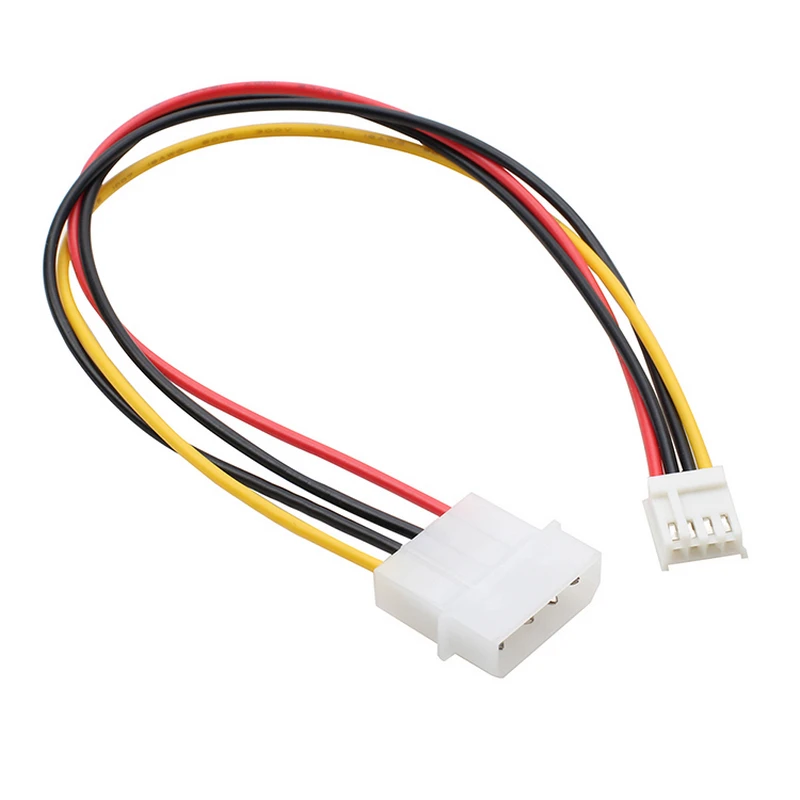 4 Pin Molex To 3.5" Floppy Drive FDD Internal Power Cable Adaptor 20cm ...