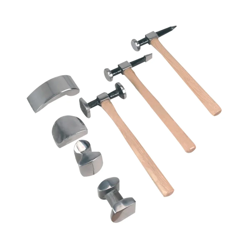 7PCS-Car-Auto-Body-Work-Repair-Panel-Beating-Kit-Aluminum-Hammer-and ...