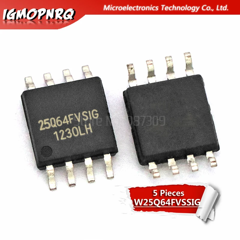 5PCS W25Q64FVSIG W25Q32FVSIG 25Q80 25Q16 25Q32 25Q64 25Q128 W25Q64FWSIG ...