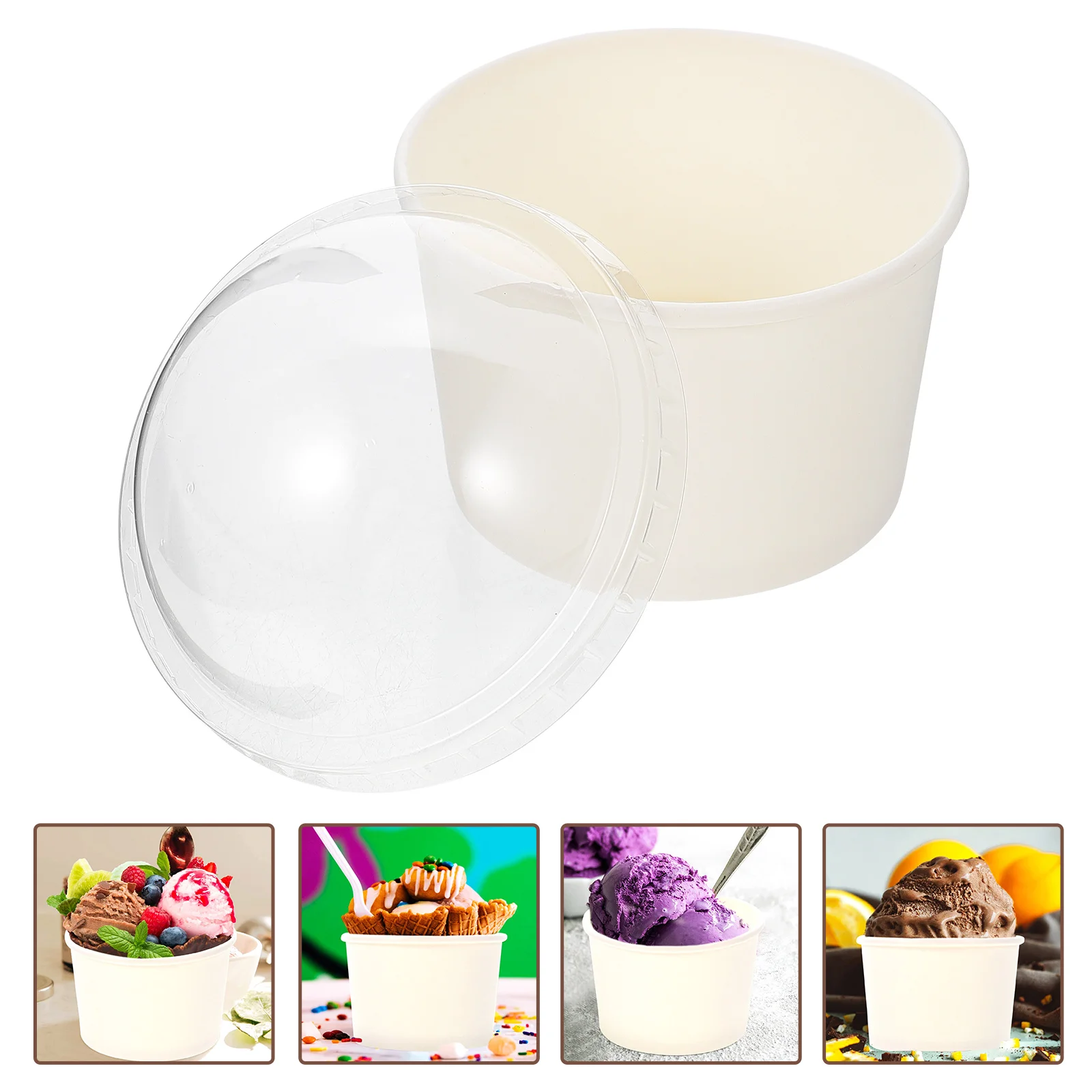 Paper-Cups-Cup-Cream-Ice-Dessert-Bowls-Bowl-Yogurt-Disposable-Cake ...