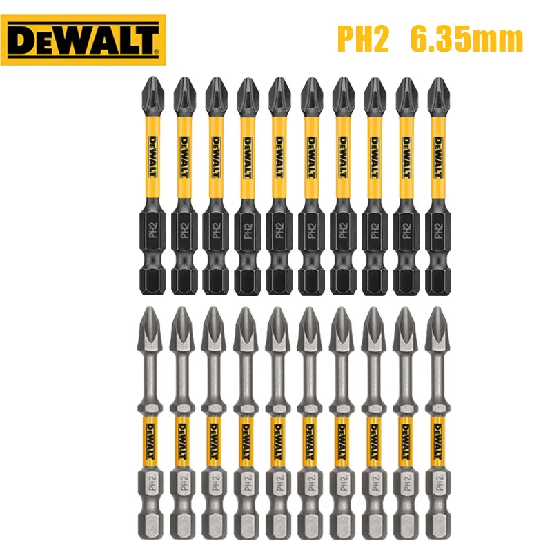 DEWALT PH2 elektrikli tornavida Bit 25mm 57mm 63.5mm uzun ömürlü ...
