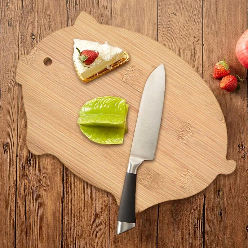 1pcs-Cutting-Board-Cute-Pig-Fish-Shape-Household-Bamboo-Chopping-Board ...