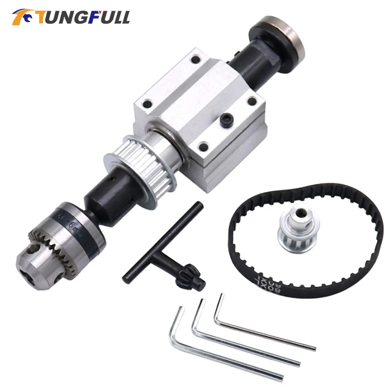 B10-B12-B16-Drill-Chuck-Set-DIY-Woodworking-Cutting-Spindle-Unpowered ...