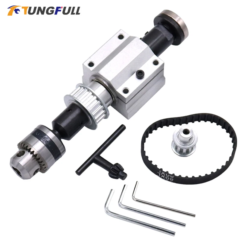 B10/B12/B16 Drill Chuck Set DIY Woodworking Cutting Spindle Unpowered ...