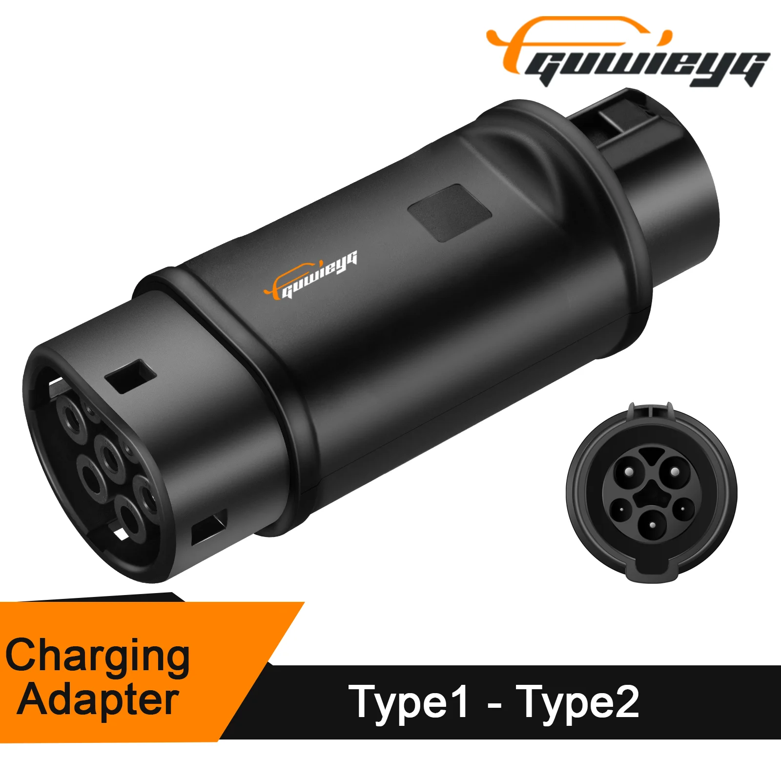 Type1-to-Type2-EV-Charger-Adapter-32A-EV-Charger-Connector-SAE-J1772 ...