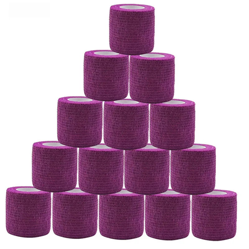 1/3/6/20PCS Sports Self Adhesive Purple Elastic Bandages Anti-slip ...