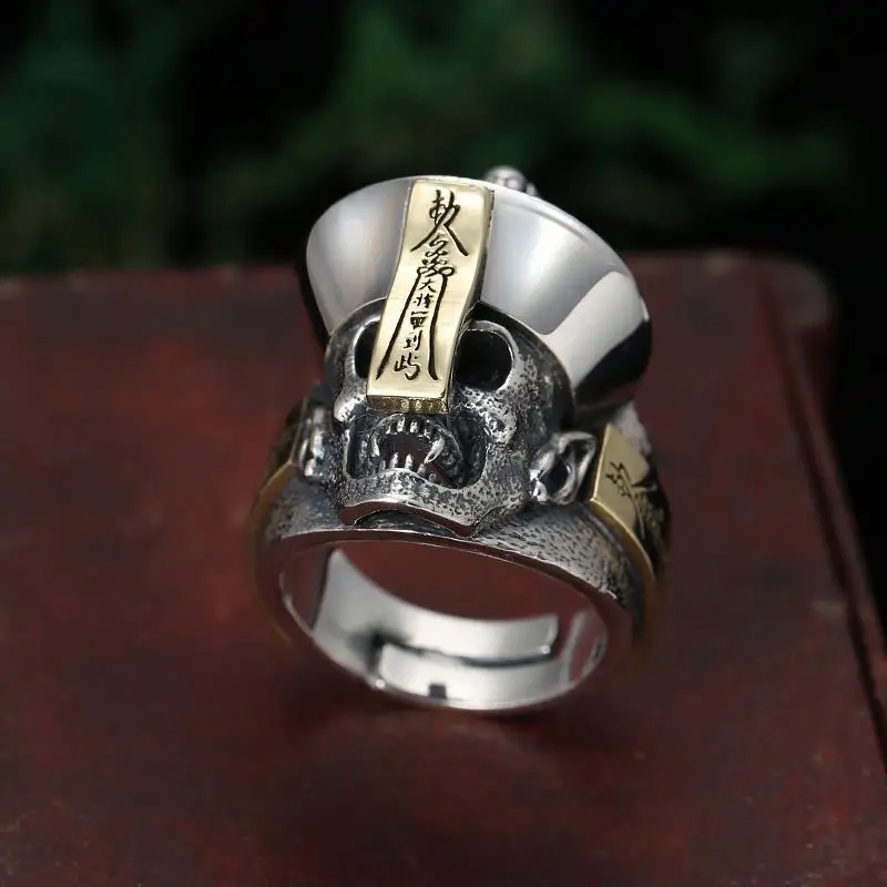 Chinese-Corpse-Rings-Vampire-Skull-Open-Adjustable-Ring-for-Men-Jewelry ...