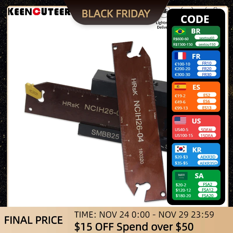 1pcs Smbb2026/smbb2526/smbb2032/smbb2532/smbb3232 Grooving Cut-off ...