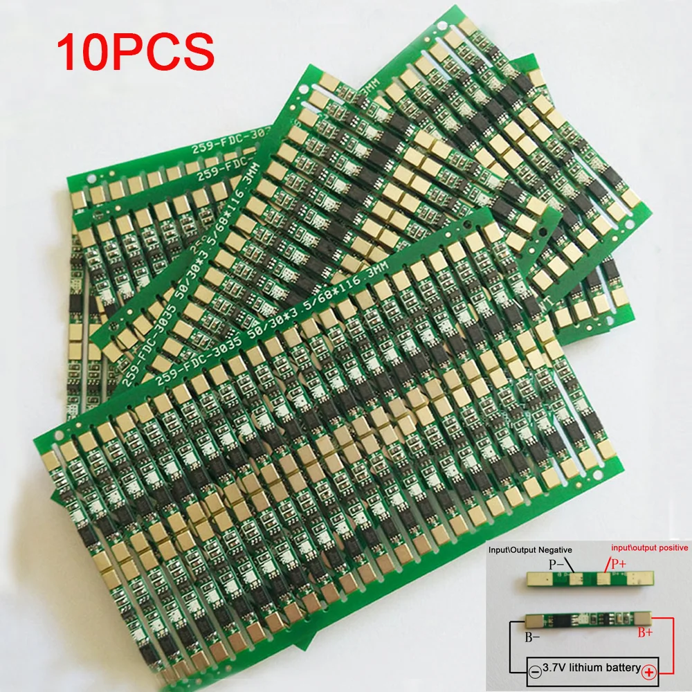 10PCS Lithium Battery Overcharge, Overdischarge, Overcurrent and Short ...