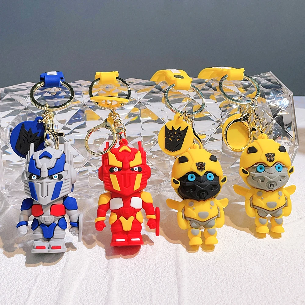 Cartoon-Transformers-Silicone-Keychain-Cute-Figure-Optimus-Prime ...