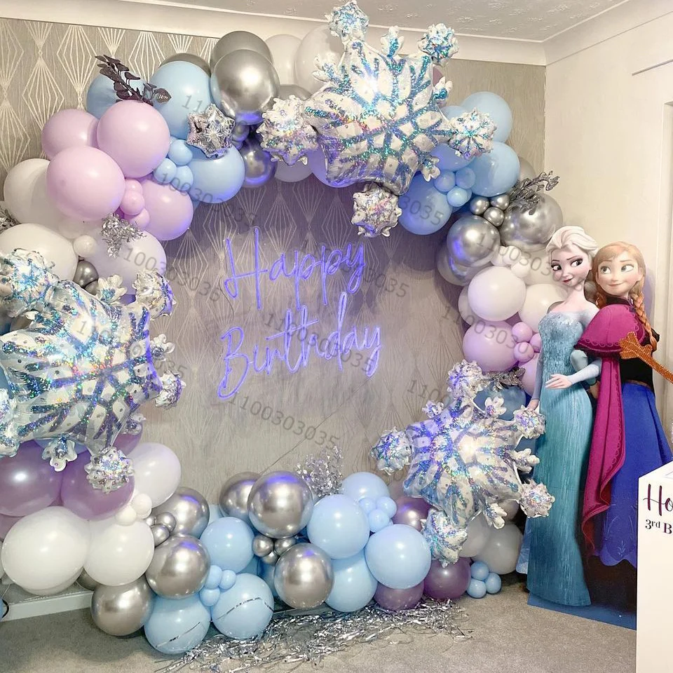 Frozen-Princess-Elsa-Anna-Theme-Birthday-Balloons-Garland-Arch-Kit ...