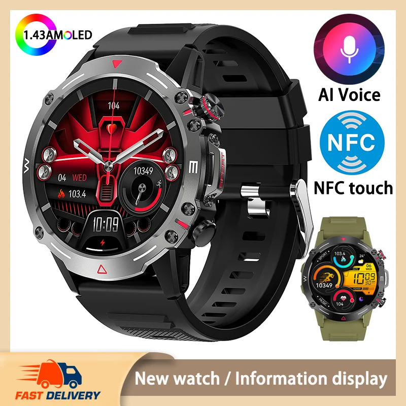 New-smart-watch-round-smart-watch-supports-Bluetooth-call-watch-men-s ...