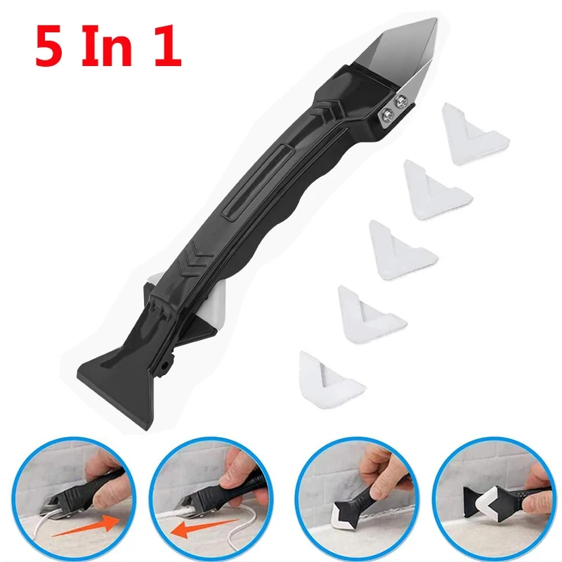 5-In-1-Silicone-Scraper-Sealant-Smooth-Remover-Tool-Set-Caulking ...
